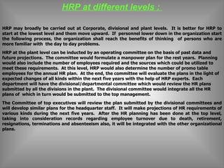 Human resource planning | PPT | Human Resources | Business