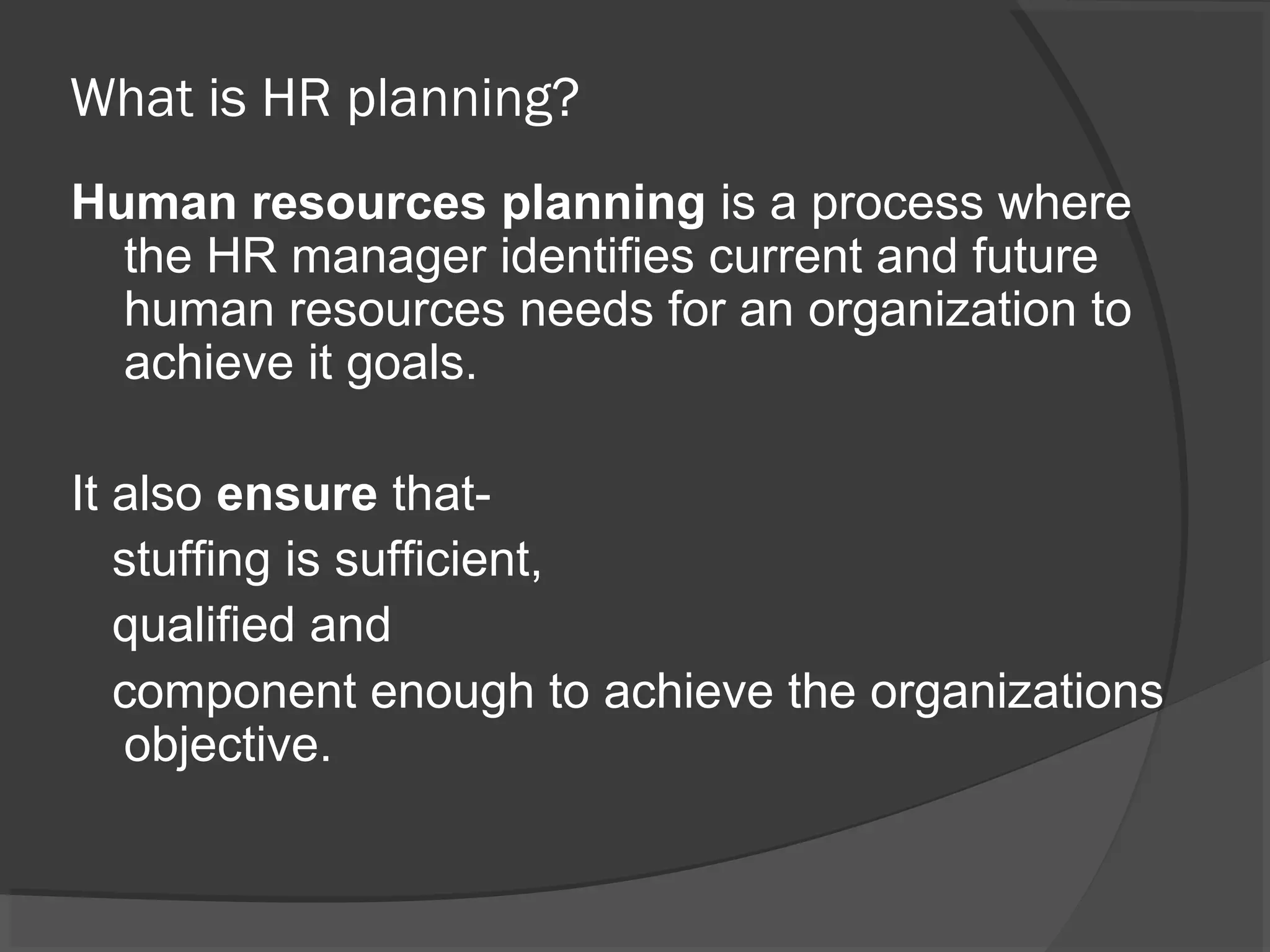 Human resource planning | PPT