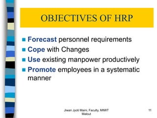 Human resource planning | PPTX