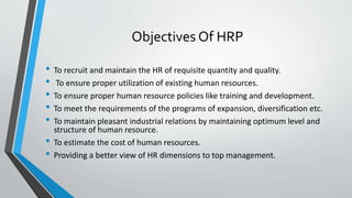 Human resource planning | PPTX