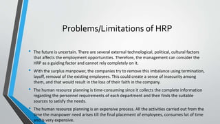 Human resource planning | PPTX