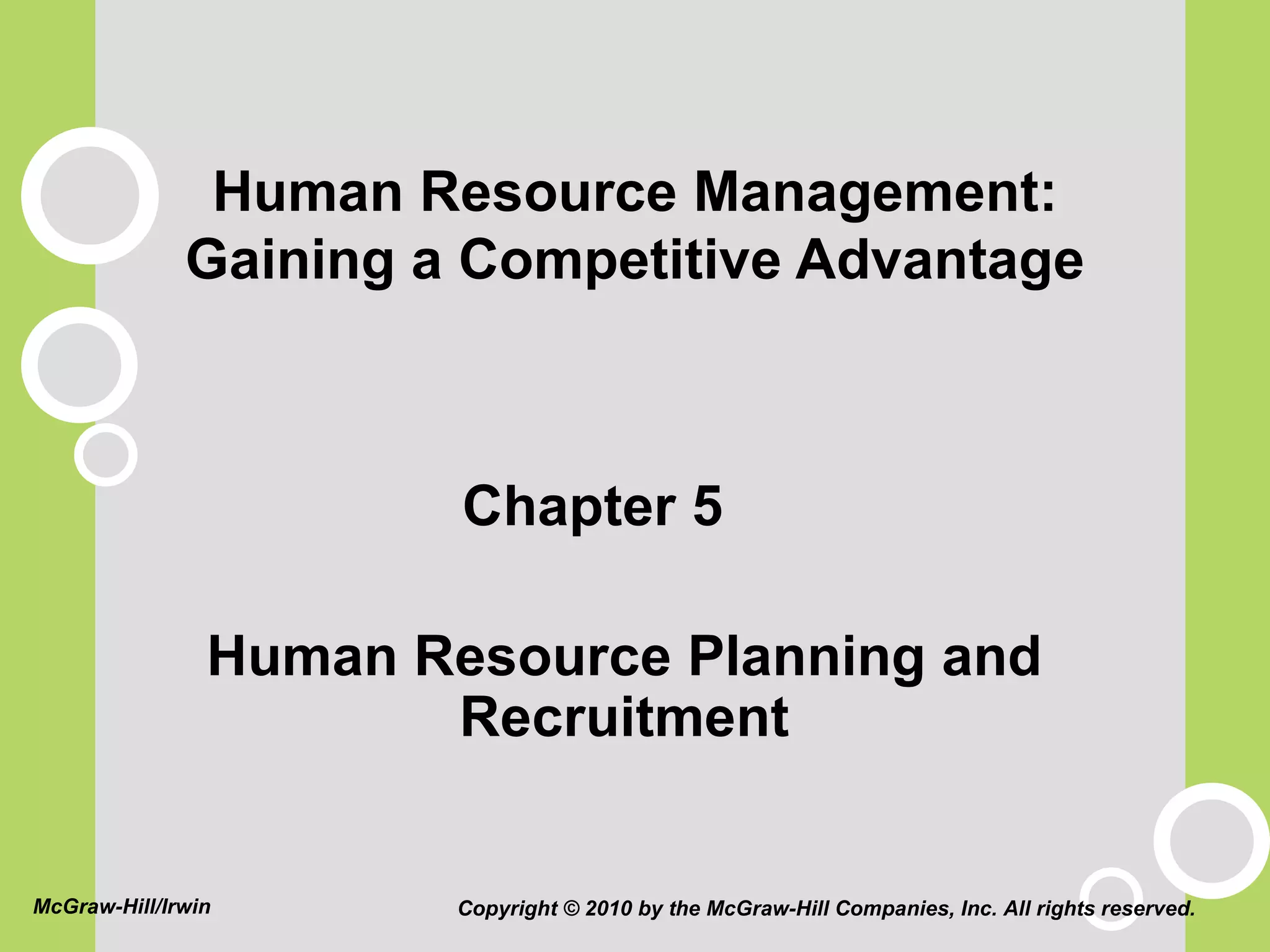 Human Resource Planning and Recruitment | PPT | Job Market | Economy