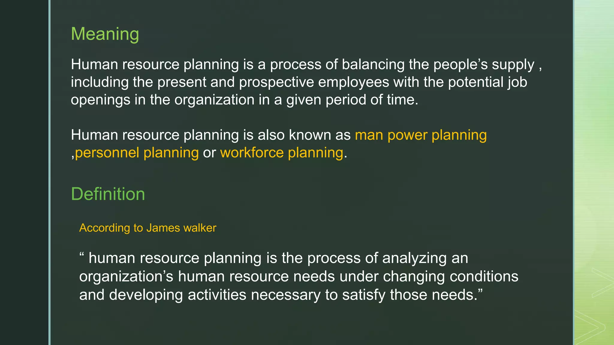 Human resource planning by gd | PPTX