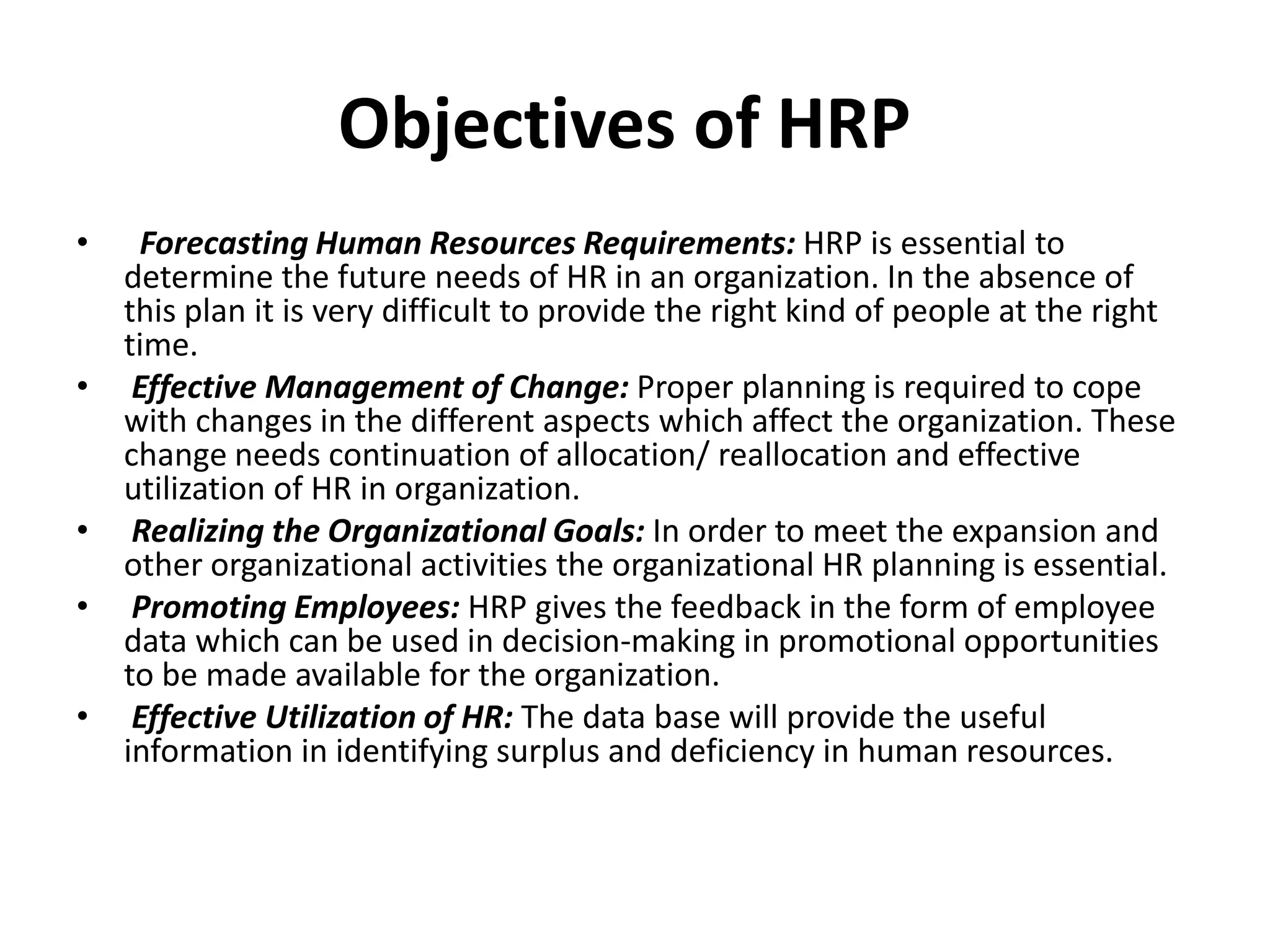 Human resource planning & development | PPTX