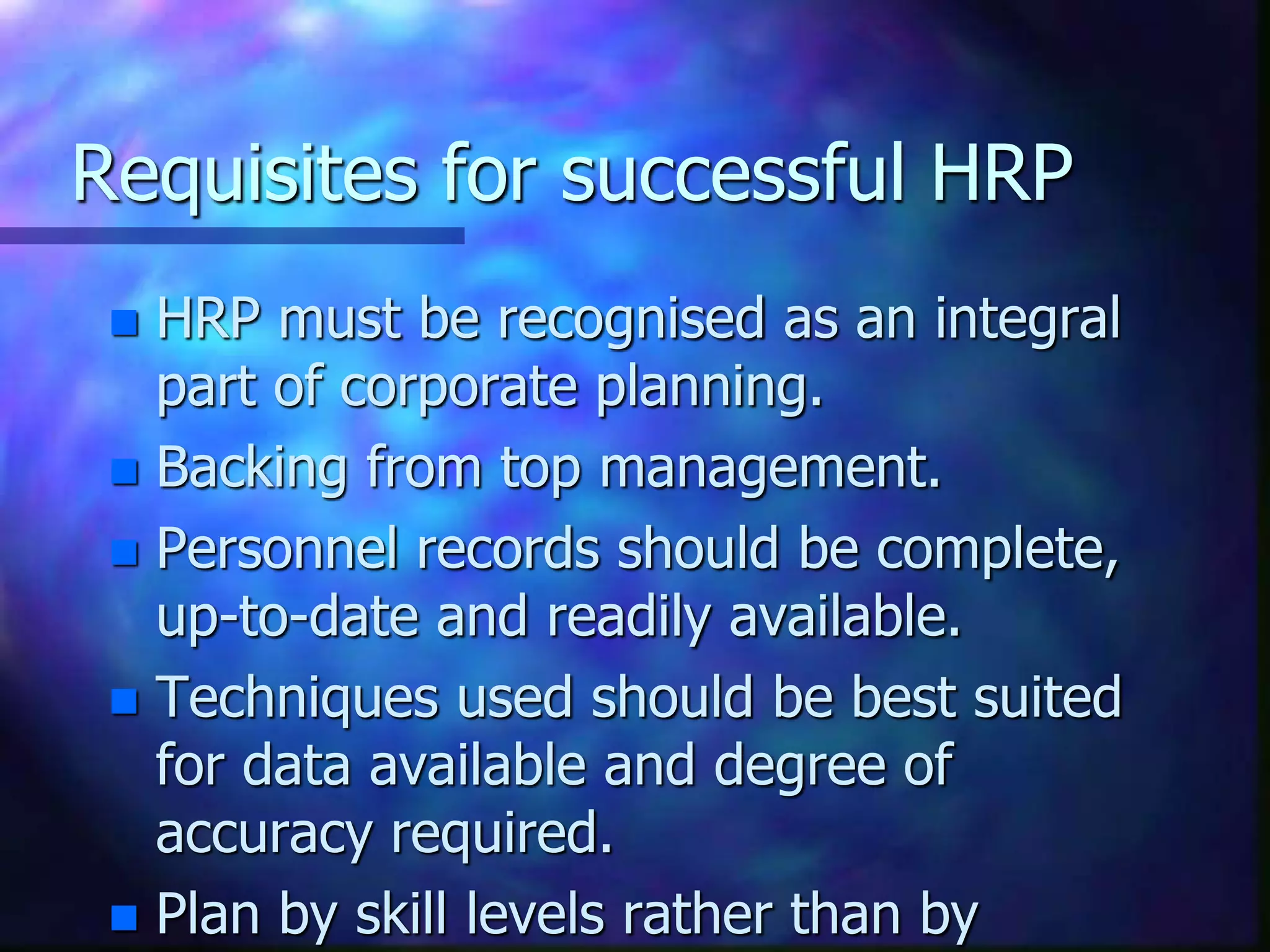 Human resource planning ppt. | PPTX