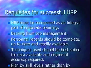 Human resource planning ppt. | PPTX