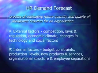 Human resource planning ppt. | PPTX