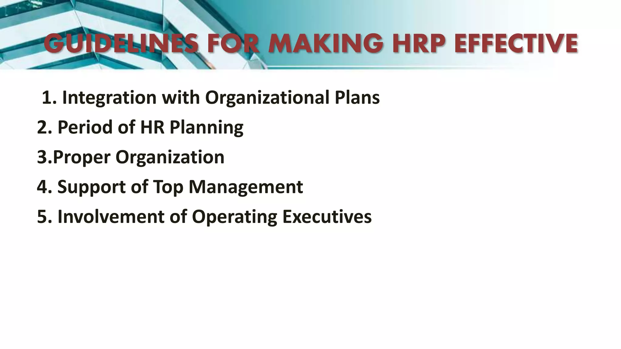 Human Resource Planning | PPTX