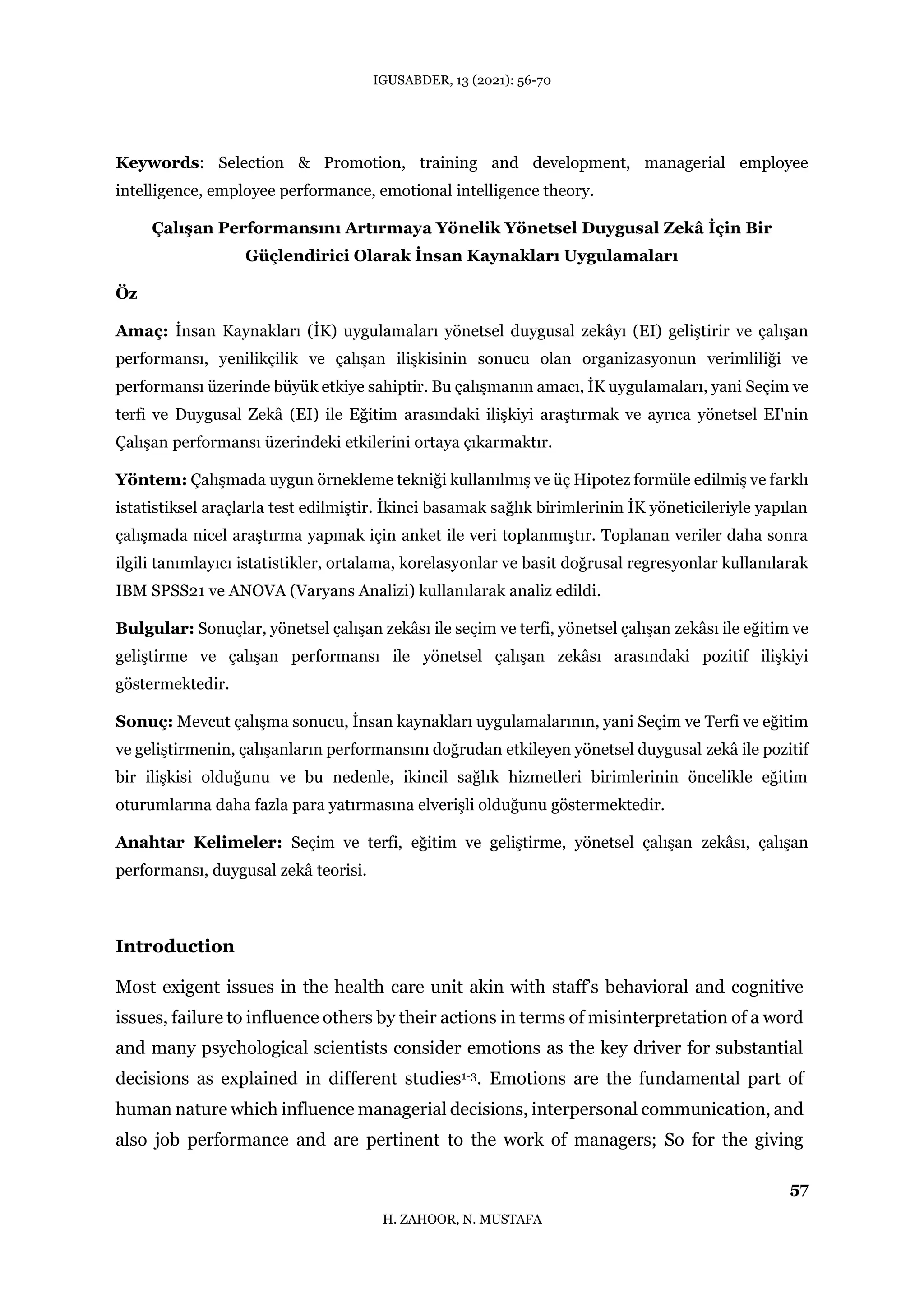 Human Resource Practices as an Amplifier for Managerial Emotional ...