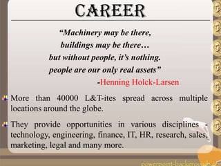 Human resource practices in l&t (presentation on Larsen & toubro) | PPTX