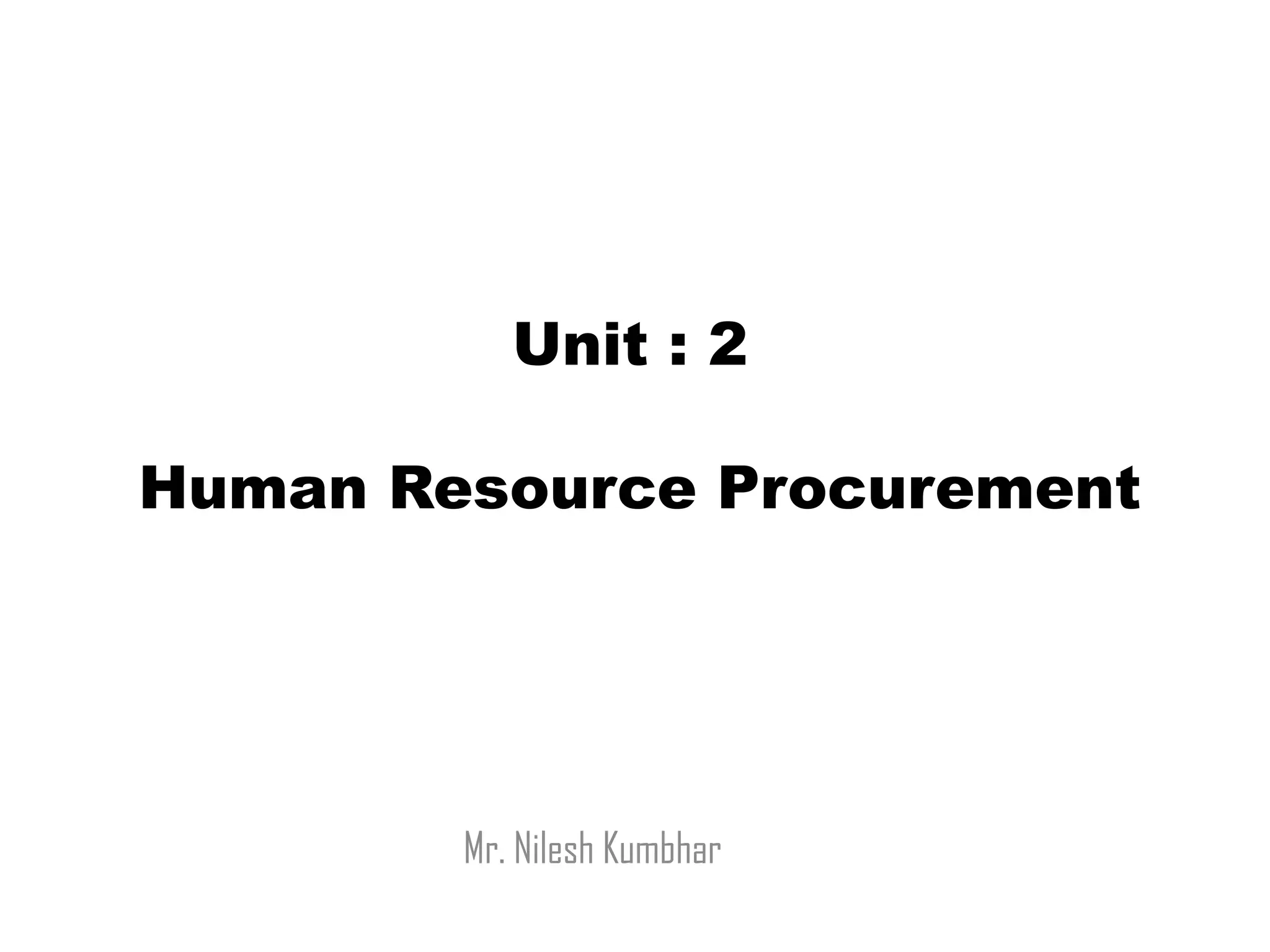 Human Resource Procurement & Job Analysis Process | PPTX