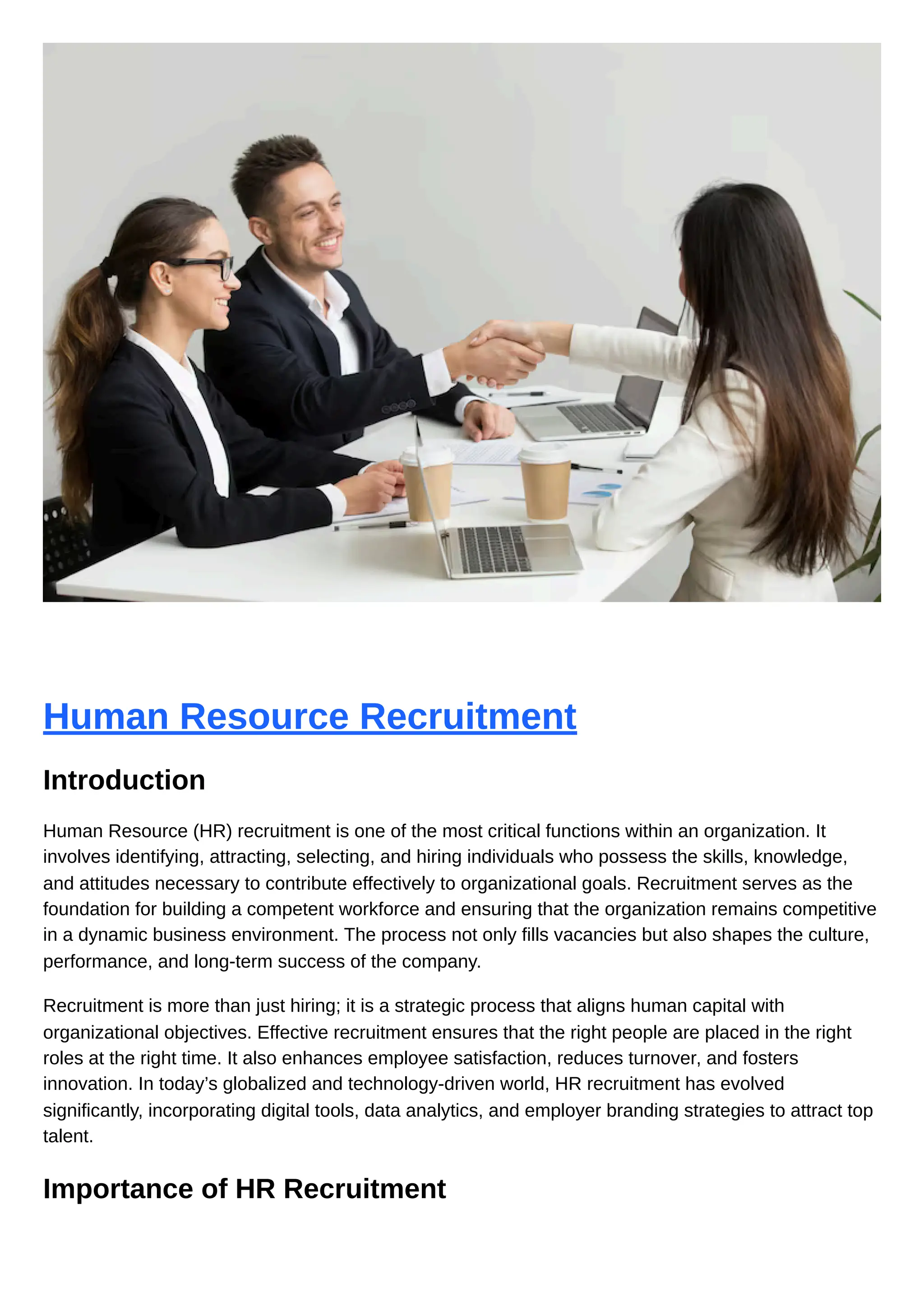 Human Resource Recruitment.pdf for employers | PDF