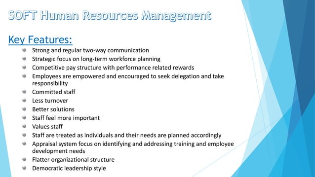 Human Resources (HRM, Soft and Hard HRM) | PPTX