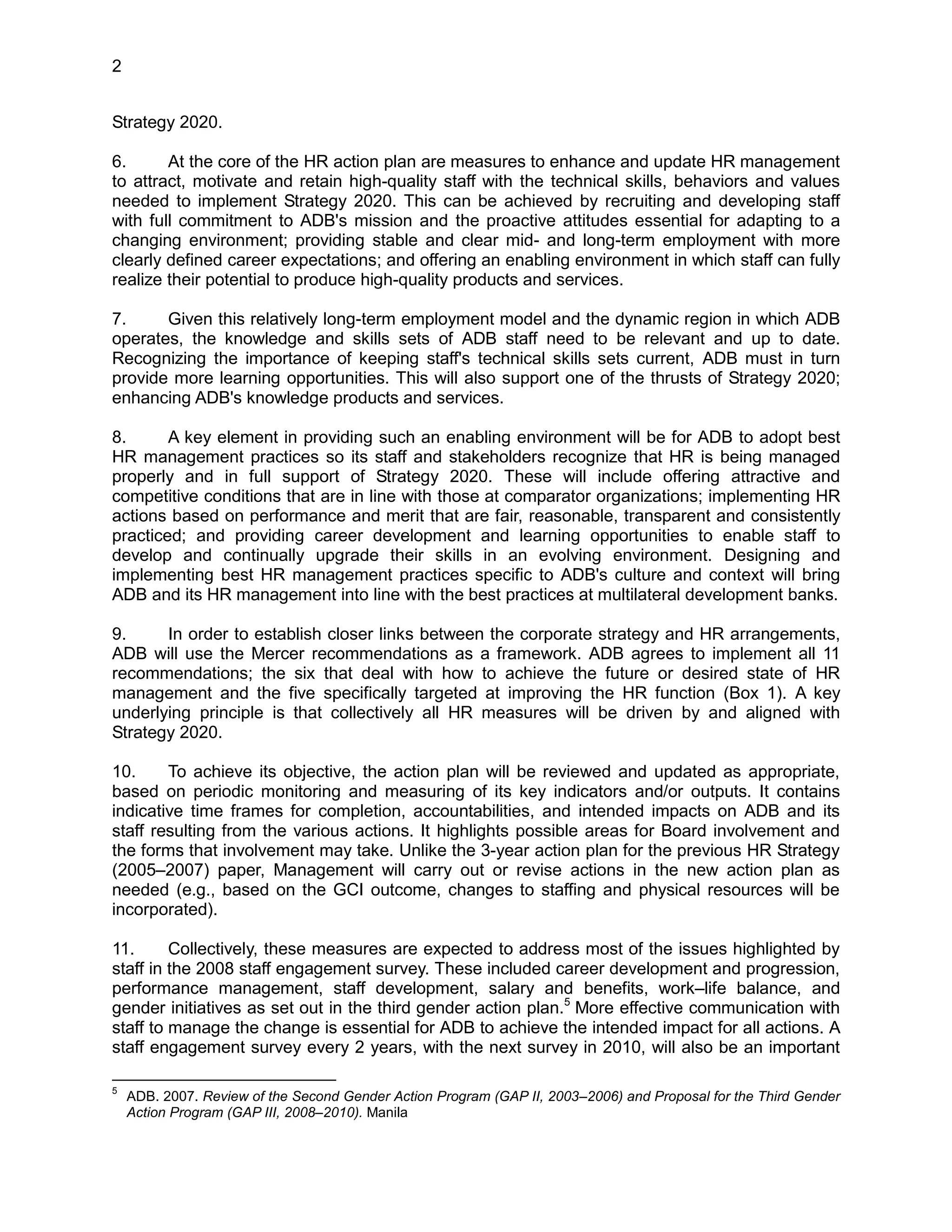 Human resources action plan | PDF