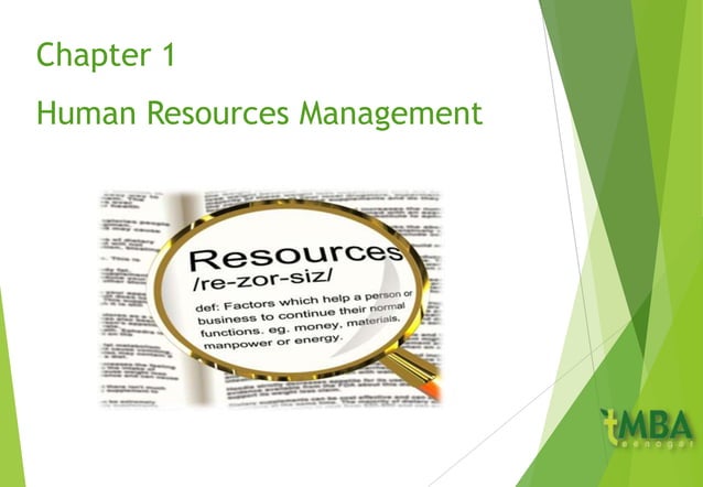 Human resources chapter 1 | PPT