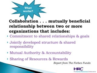 Human Resources Collaborative, POWER | PPT