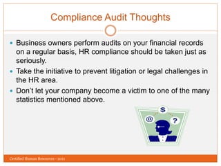 Human resources compliance audit | PDF | Human Resources | Business