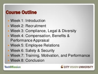 Human Resources Course Introduction | PPTX