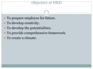 Human resources development | PPT