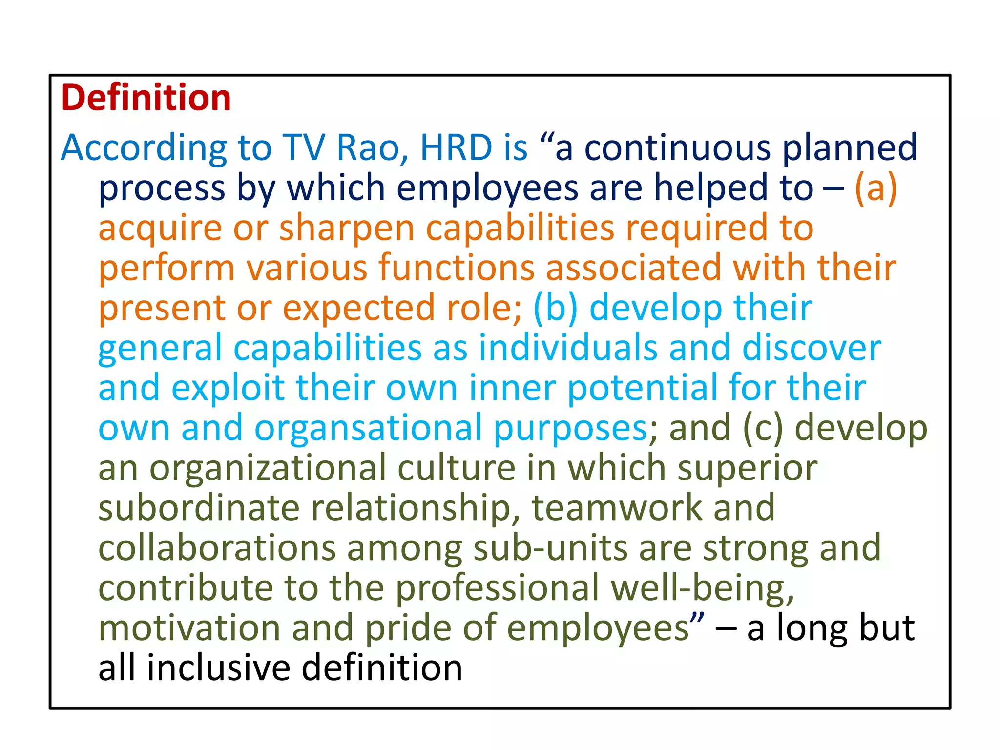 Human resources development | PPTX