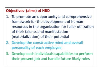 Human resources development | PPT