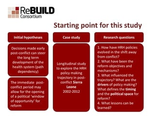 Path dependency and windows of opportunities – lessons learned on ...