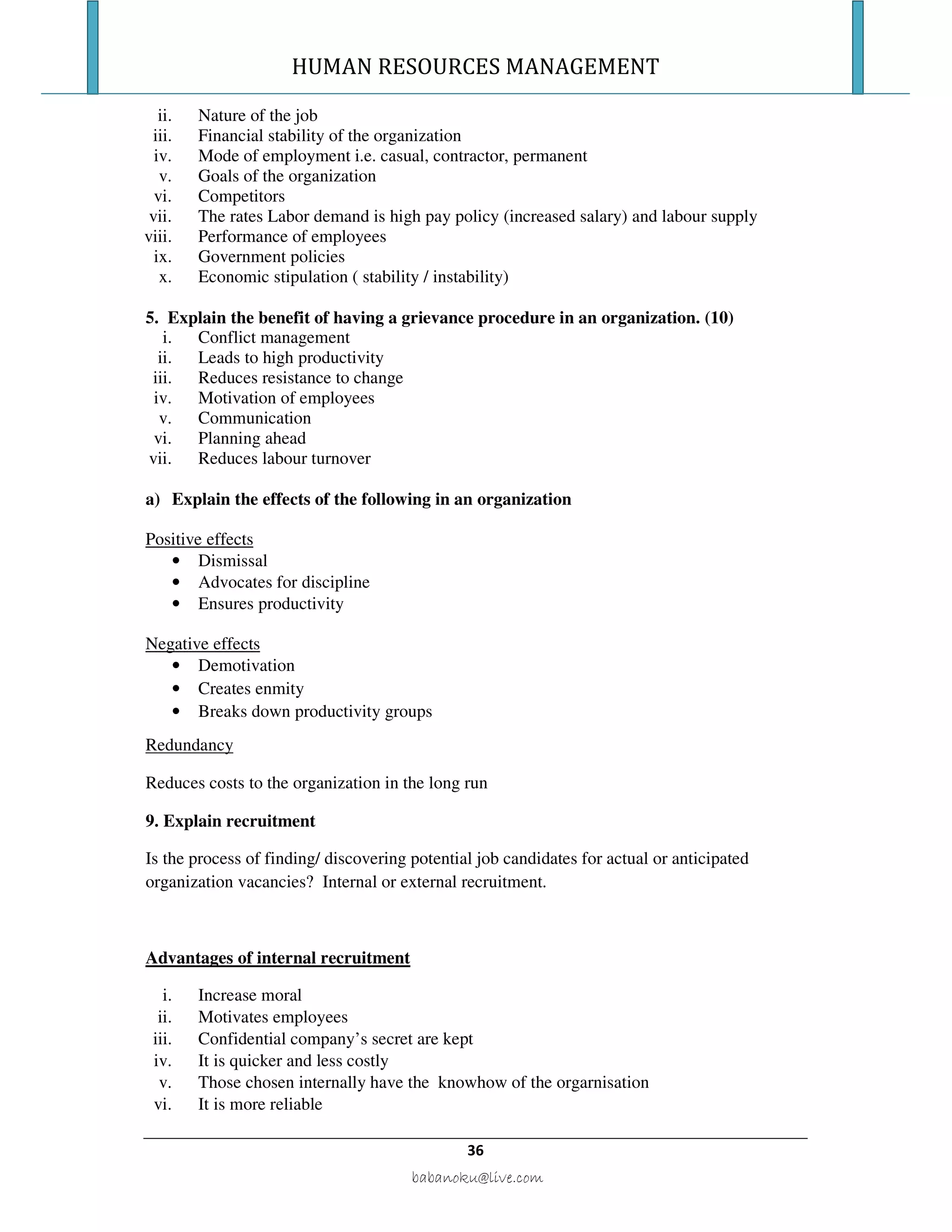 HUMAN RESOURCES MANAGEMENT | PDF