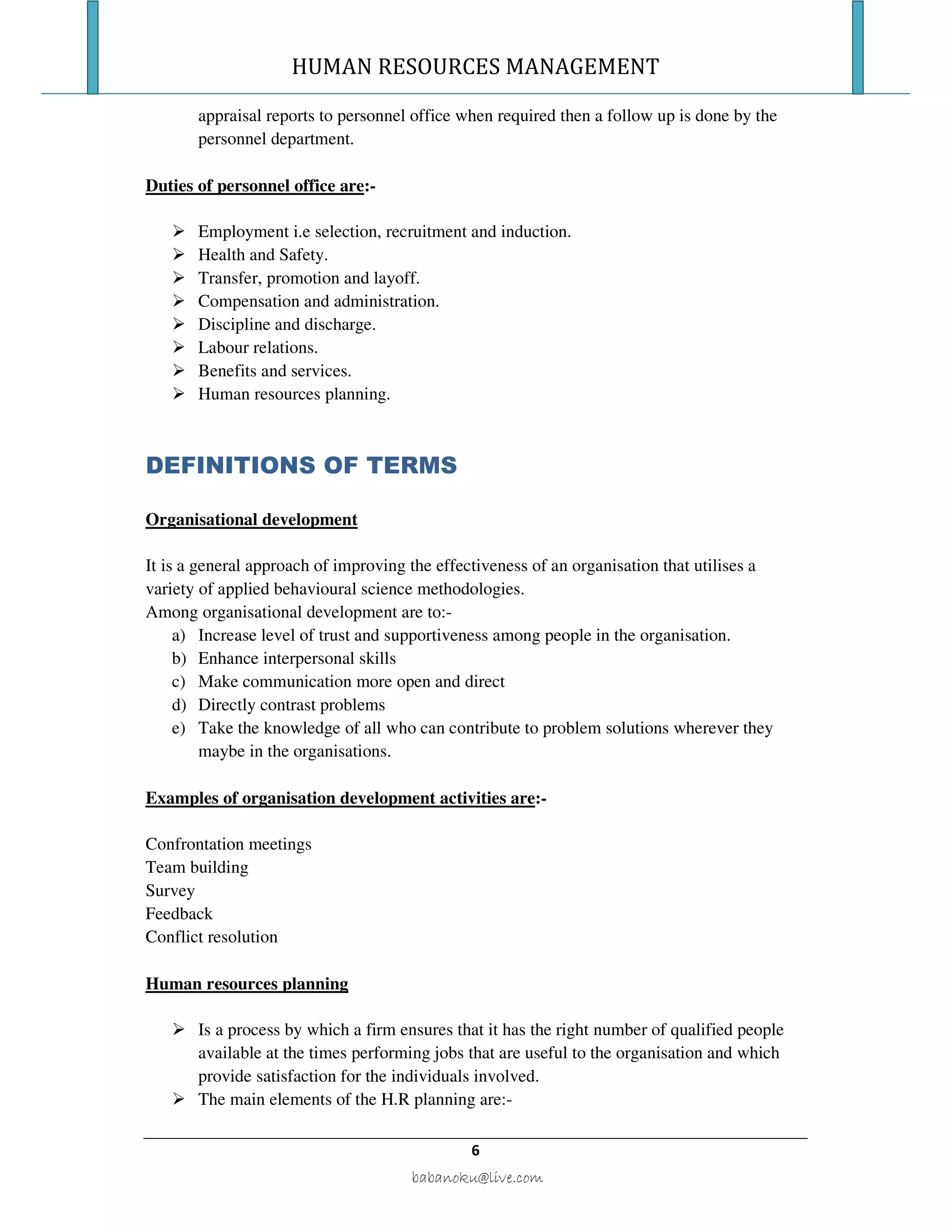 HUMAN RESOURCES MANAGEMENT | PDF