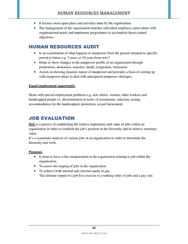 HUMAN RESOURCES MANAGEMENT | PDF