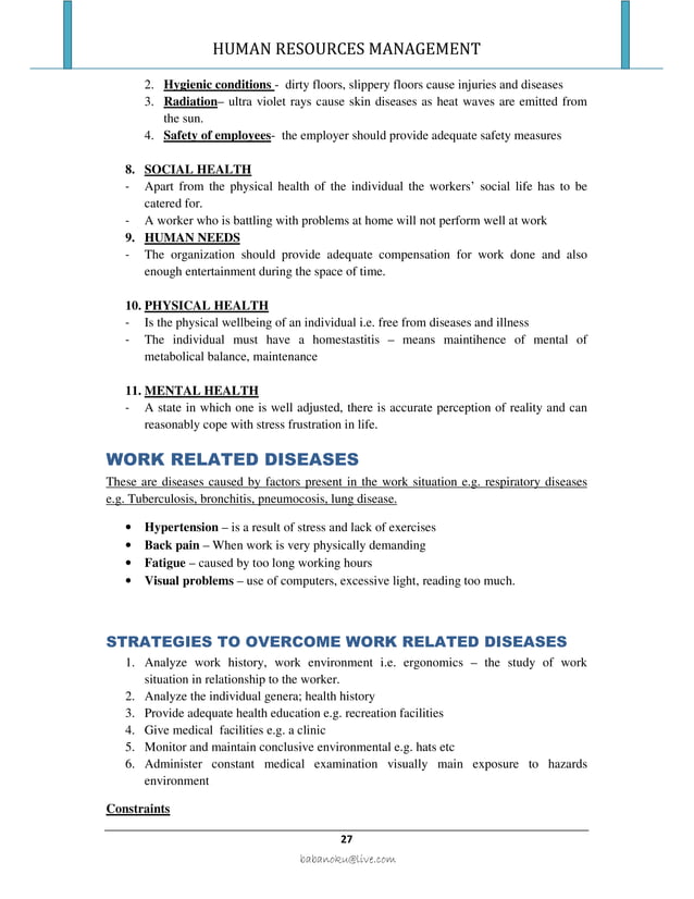 HUMAN RESOURCES MANAGEMENT | PDF