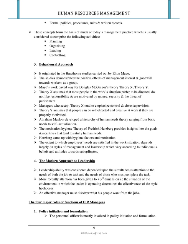 HUMAN RESOURCES MANAGEMENT | PDF