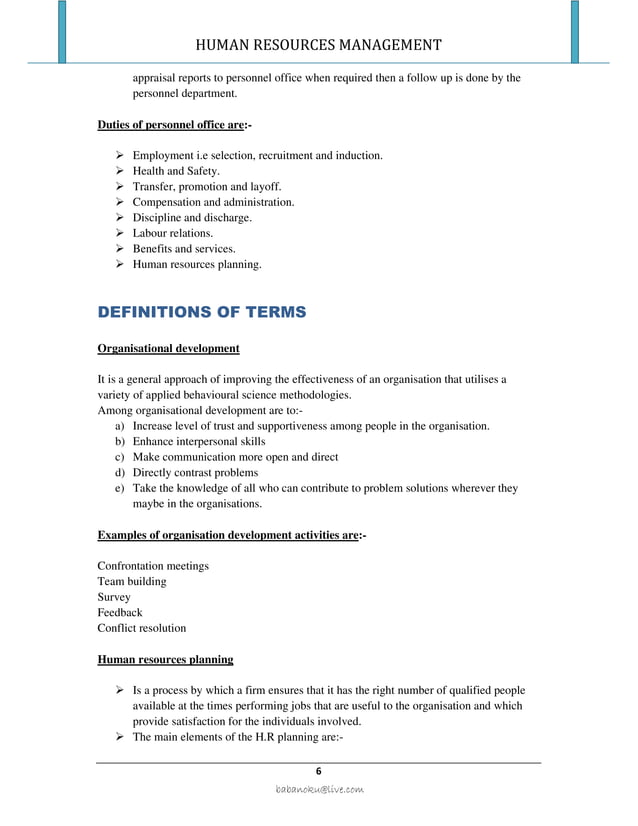 Human Resources Management Pdf