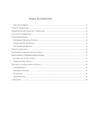 Human Resources Insight - Termination- Training Manual | PDF