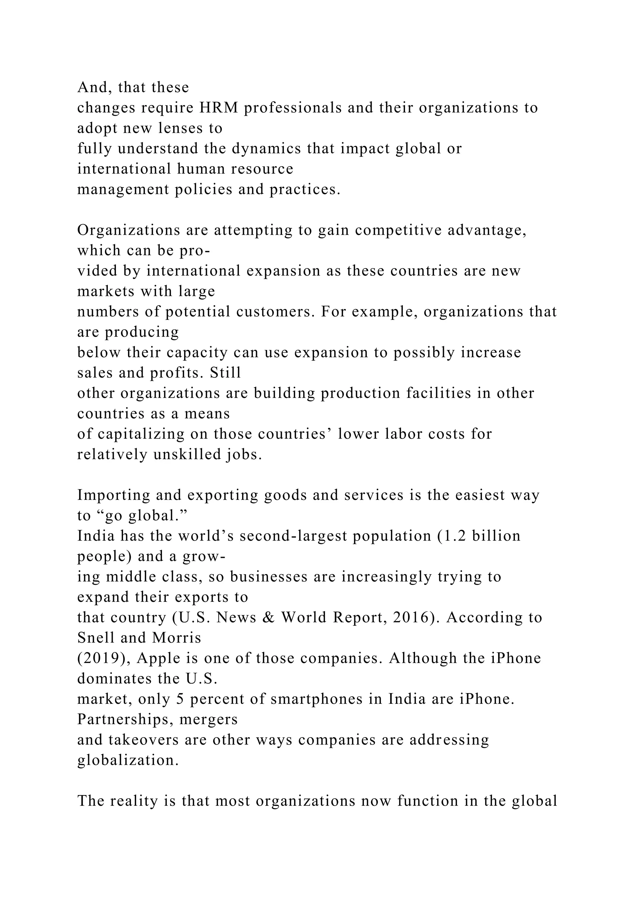 Human Resources Management Issues, Challenges and Trends .docx