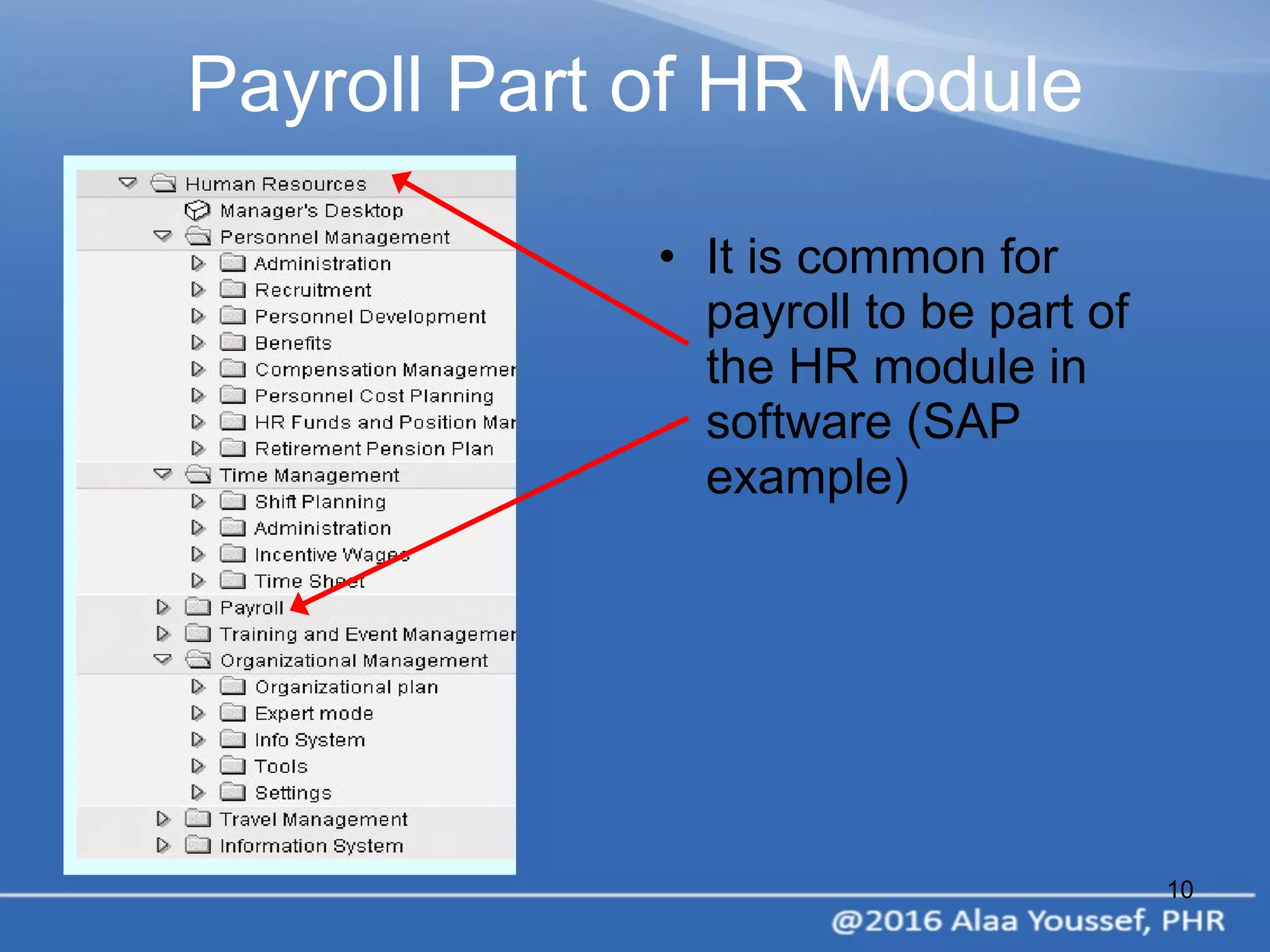 HRM & Payroll Process by Alaa Youssef | PPT