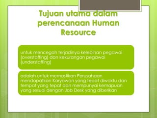 Human resources planning | PPTX