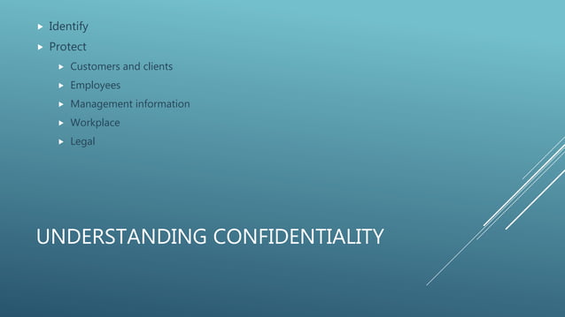 Human resources, protecting confidentiality | PPT