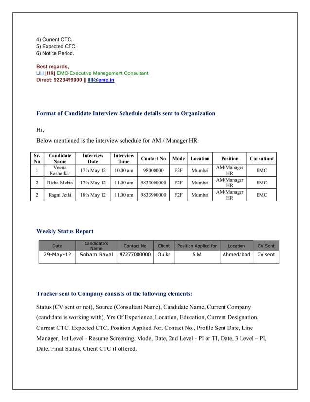 Human Resources Recruitment project balckbook.pdf | Management Consulting Industry | Industries