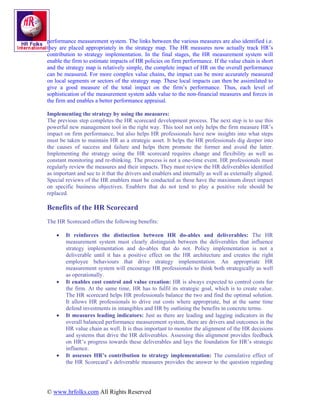 Human resources scorecard | PDF