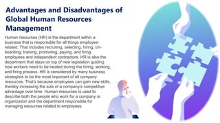 GLOBAL HUMAN RESOURCE MANAGEMENT | PPTX