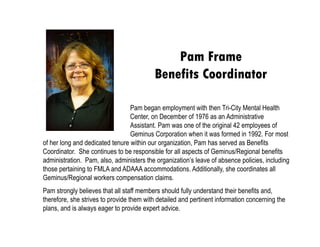 Geminus Corporation, Regional Mental Health, Human Resources Team 2014 ...