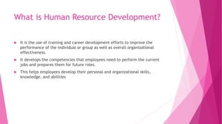 Human Resource, Training & Development | PPT