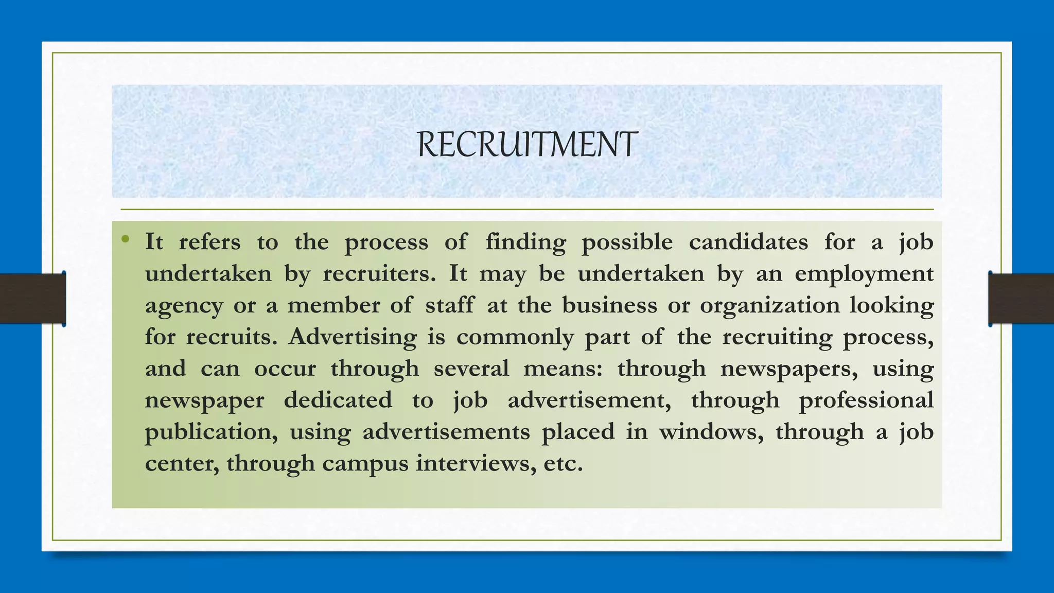 Human resourse management ppt | PPT