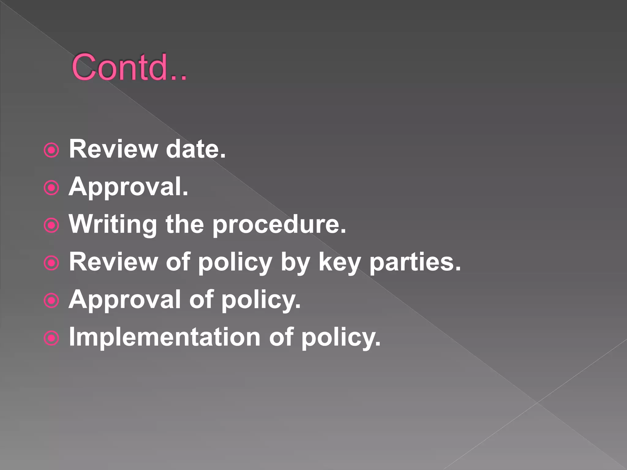 Human resourse policies | PPTX