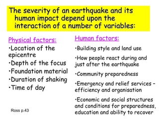 Human Response To Earthquake | PPT