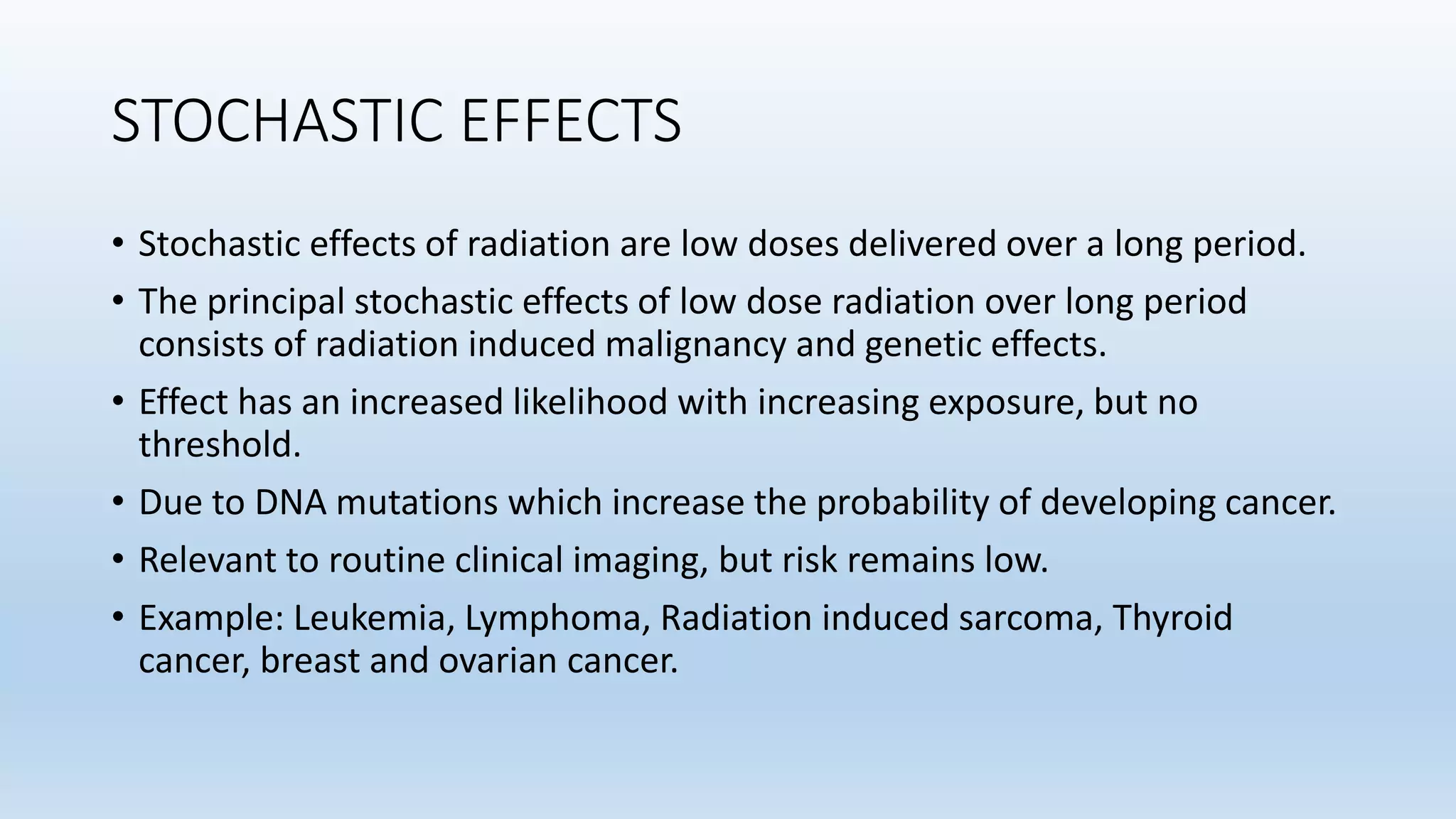 Radiobiology | PPTX