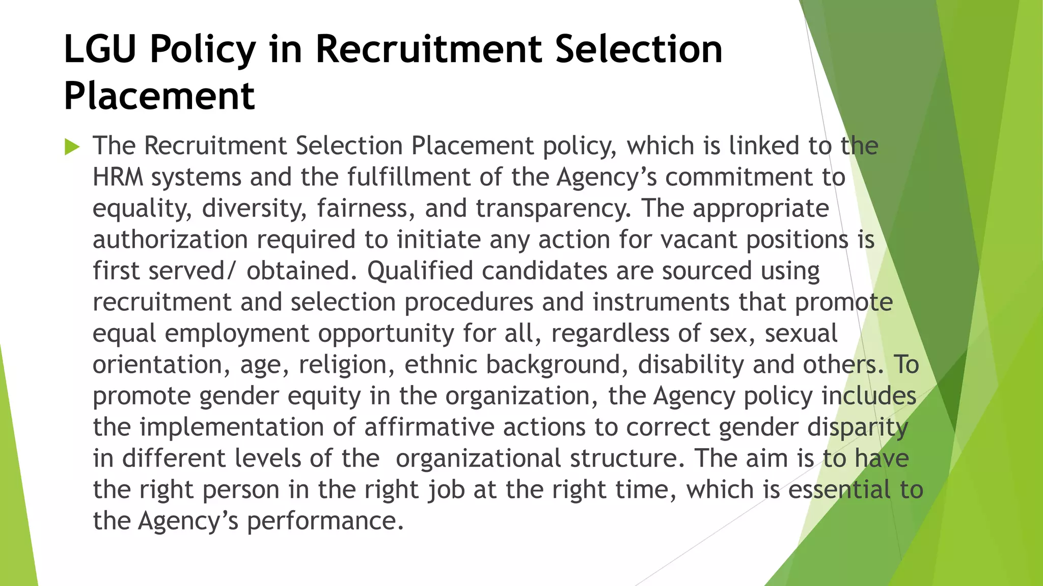 Human Reosurce Managemet In Local Government | PPTX