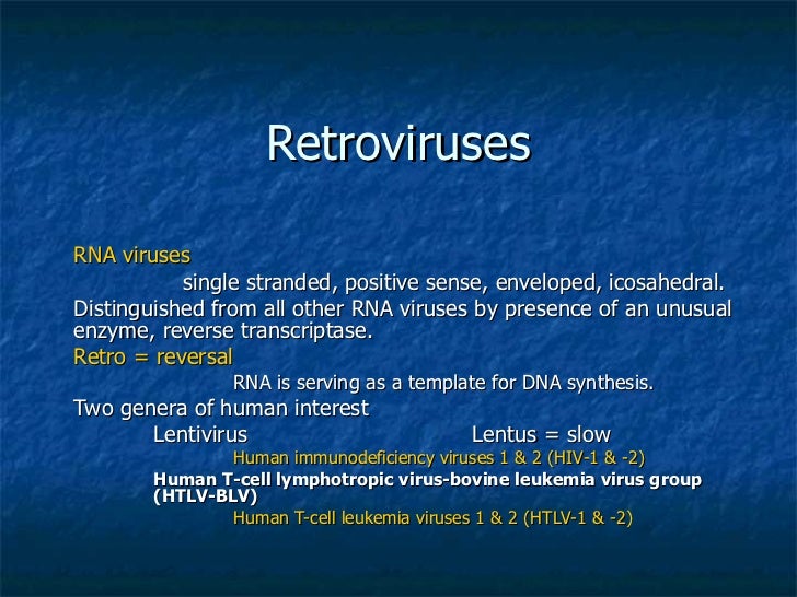 Human retroviruses