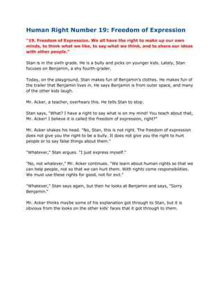 English Reading - Human right | PDF