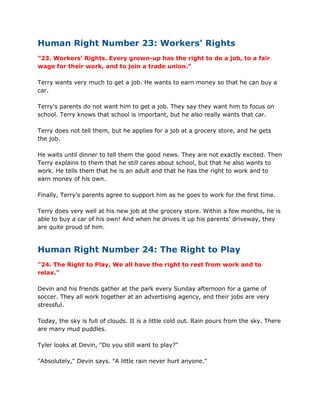 English Reading - Human right | PDF